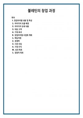 불레틴의 창업 과정-1페이지