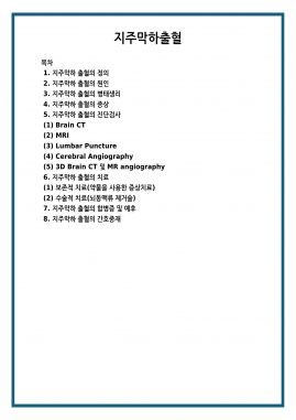 지주막하출혈 (2)-1페이지