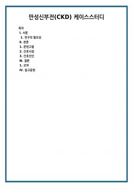 만성신부전(CKD) 케이스스터디-1페이지