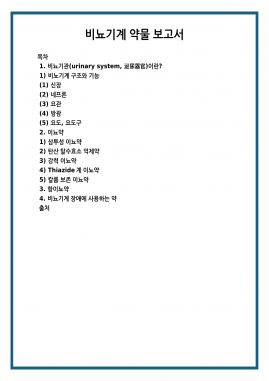 비뇨기계 약물 보고서-1페이지