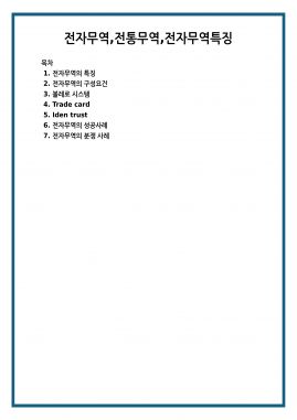 전자무역,전통무역,전자무역특징-1페이지