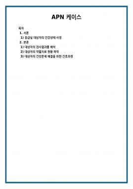 APN 케이스 레포트 자료-1페이지