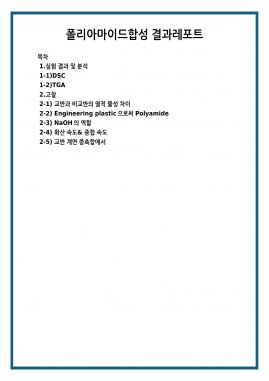 폴리아마이드합성 결과레포트-1페이지