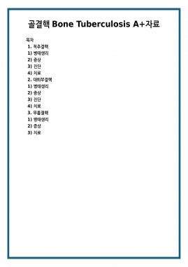 골결핵 Bone Tuberculosis 자료-1페이지