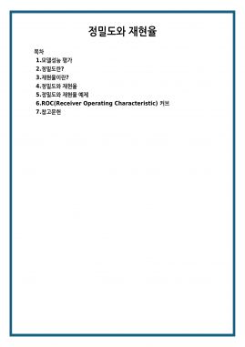 정밀도와 재현율-1페이지