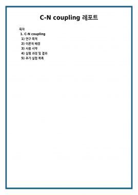 C-N coupling 레포트-1페이지