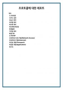 프로토콜에 대한 레포트-1페이지