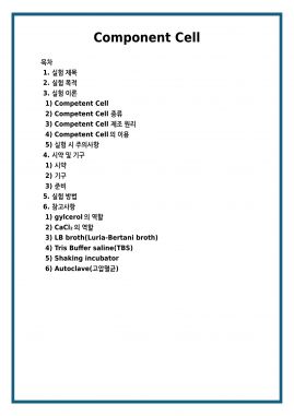 Component Cell 레포트 자료-1페이지