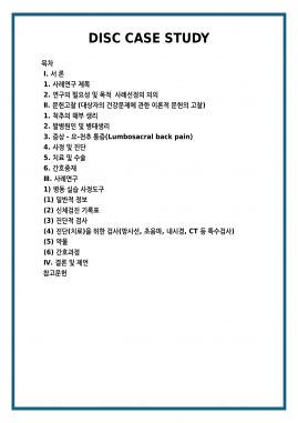DISC CASE STUDY 레포트 자료-1페이지