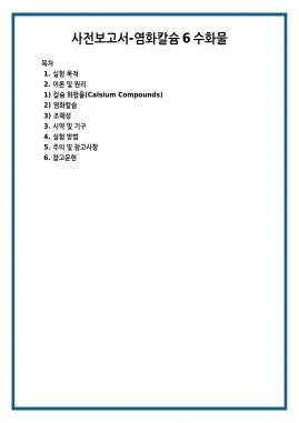 사전보고서-염화칼슘6수화물-1페이지