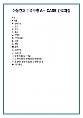 아동간호 수족구병 CASE 간호과정-1페이지