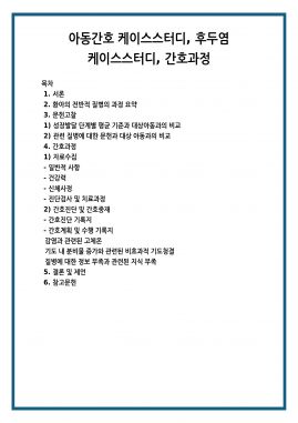 아동간호 케이스스터디, 후두염 케이스스터디, 간호과정-1페이지