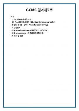 GCMS 결과레포트-1페이지