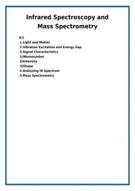 Infrared Spectroscopy and Mass Spectrometry-1페이지
