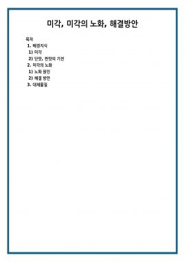 미각, 미각의 노화, 해결방안-1페이지