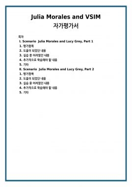 Julia Morales and VSIM 자가평가서-1페이지