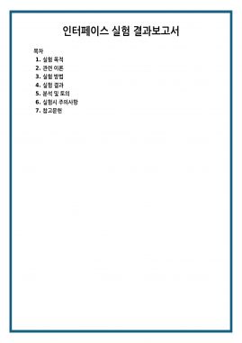 인터페이스 실험 결과보고서-1페이지