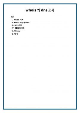 whois와 dns조사-1페이지