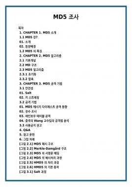 MD5 조사 레포트 자료-1페이지