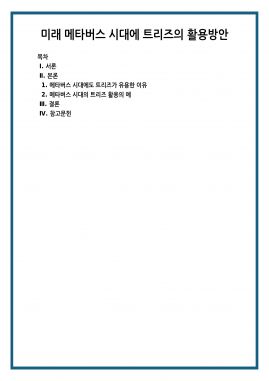 미래 메타버스 시대에 트리즈의 활용방안-1페이지