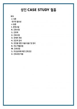 성인 CASE STUDY 혈흉-1페이지