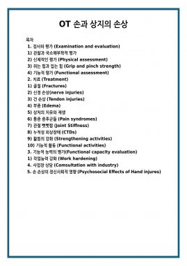 OT 손과 상지의 손상-1페이지