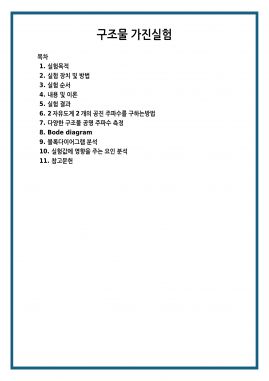 구조물 가진실험-1페이지