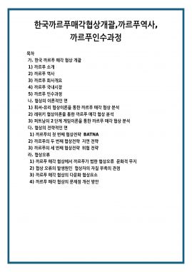 한국까르푸매각협상개괄,까르푸역사,까르푸인수과정-1페이지