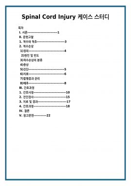 Spinal Cord Injury 케이스 스터디-1페이지