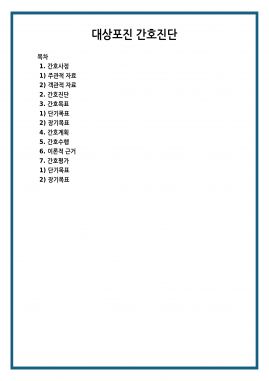 대상포진 간호진단-1페이지