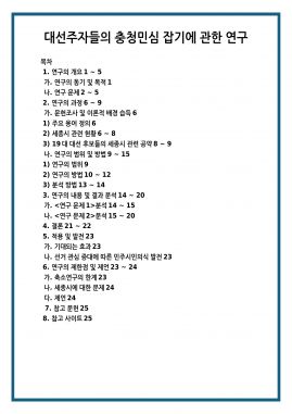 대선주자들의 충청민심 잡기에 관한 연구-1페이지