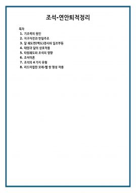 조석-연안퇴적정리-1페이지