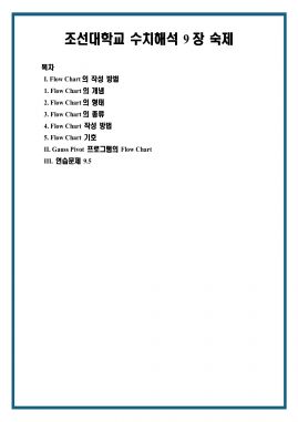 조선대학교 수치해석 9장 숙제-1페이지