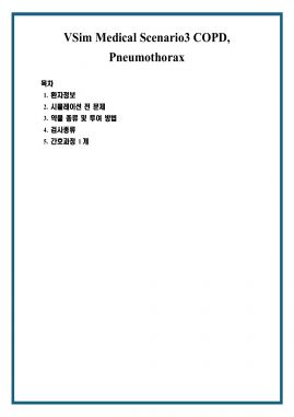 VSim Medical Scenario3 COPD, Pneumothorax-1페이지