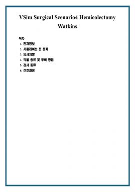 VSim Surgical Scenario4 Hemicolectomy Watkins-1페이지