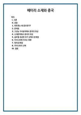 배터리 소재와 중국-1페이지