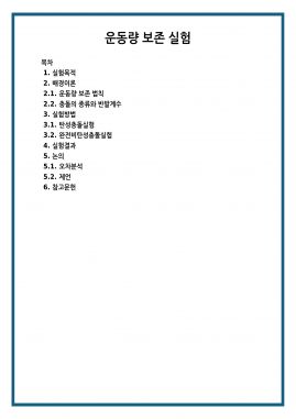 운동량 보존 실험-1페이지