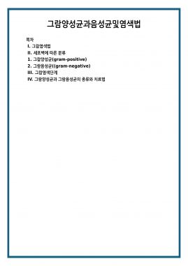 그람양성균과음성균및염색법-1페이지