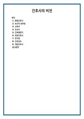 간호사의 비전-1페이지