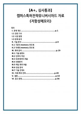 [ 심사통과]캠퍼스특허전략유니버시아드 자료 (저항성메모리)-1페이지