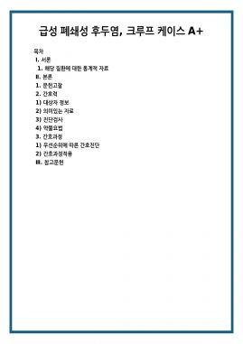 급성 폐쇄성 후두염, 크루프 케이스-1페이지