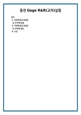 동전 Gage R&R(교차)실험-1페이지