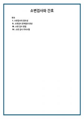 소변검사와 간호-1페이지
