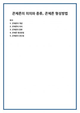 콘체른의 의의와 종류, 콘체른 형성방법-1페이지