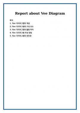 Report about Vee Diagram-1페이지