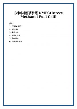 [에너지환경공학]DMFC(Direct Methanol Fuel Cell)-1페이지