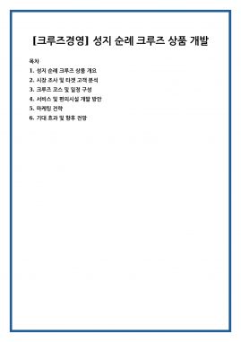 [크루즈경영] 성지 순례 크루즈 상품 개발-1페이지