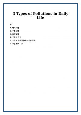 3 Types of Pollutions in Daily Life-1페이지