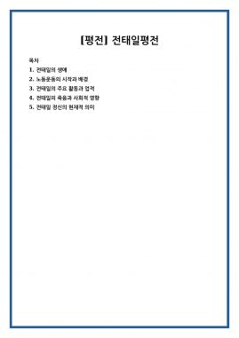 [평전] 전태일평전-1페이지