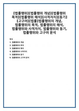 [법률행위][법률행위 개념][법률행위 목적][법률행위 해석][사적자치][동기][고구려][법률]법률행위의 개념, 법률행위의 목적, 법률행위의 해석, 법률행위와 사적자치, 법률행위와 동기, 법률행위와 고구려 분석-1페이지